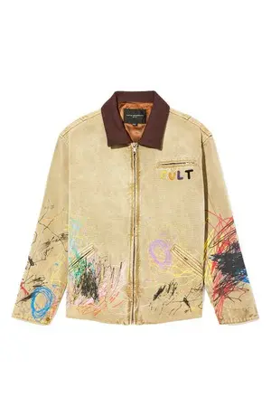 CULT OF INDIVIDUALITY Graphic Cotton Canvas Jacket
