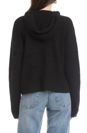 Fifteen Twenty Crystal Embellished Knit Hoodie