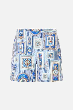 Camilla Mid-length Boardshort With Fixed Waist