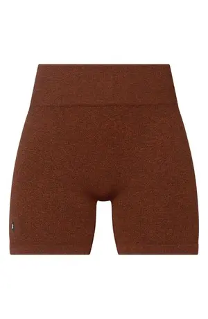 On Studio Knit Bike Shorts - Cinnamon Heather