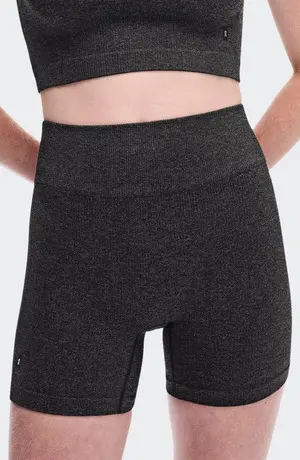 On Studio Knit Bike Shorts - Ember Heather