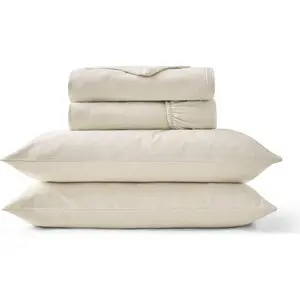 CHRISTY Flannel Marl Brushed Cotton Sheet Set Bundles - Oat