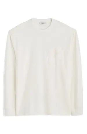 Madewell The Vintage Long Sleeve Pocket T-shirt - Soft White