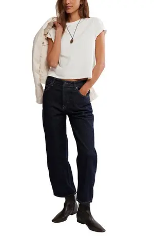 Free People High-waist Crop Jeans