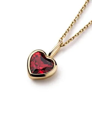 ANA LUISA Heirloom Heart Yellow Gold Necklace