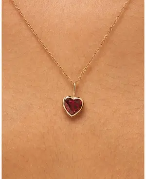 ANA LUISA Heirloom Heart Yellow Gold Necklace