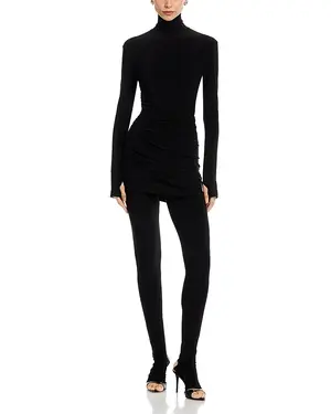 Norma Kamali Diana Mini Dress - Black