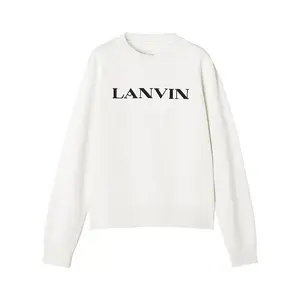LANVIN Embroidered Cotton Sweatshirt - White.