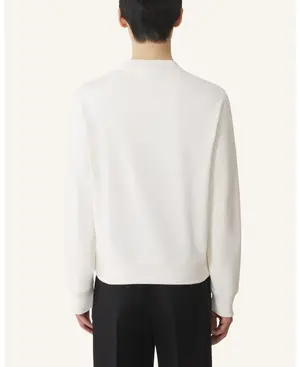 LANVIN Embroidered Cotton Sweatshirt - White.