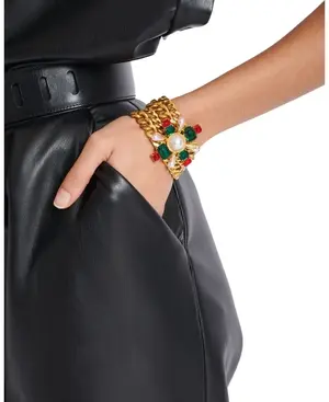 Balmain Baroque Bracelet With Chains And Beads