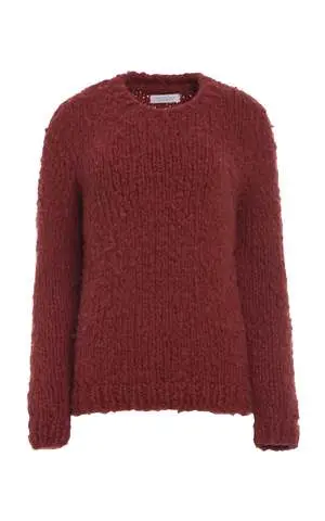 Gabriela Hearst Lawrence Knit Cashmere Sweater - Burnt Sienna