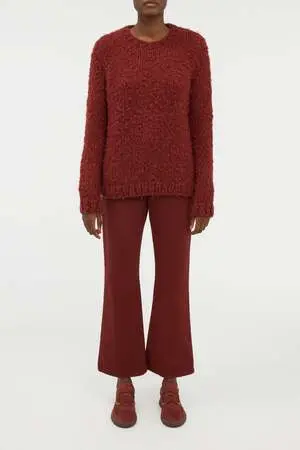 Gabriela Hearst Lawrence Knit Cashmere Sweater - Burnt Sienna