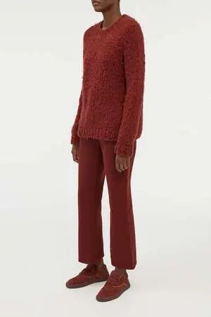 Gabriela Hearst Lawrence Knit Cashmere Sweater - Burnt Sienna