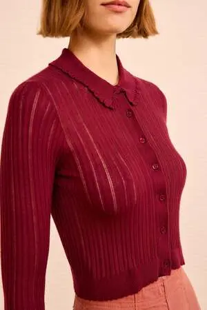 Ulla Johnson Knit Cardigan - Claret