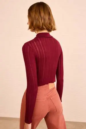 Ulla Johnson Knit Cardigan - Claret