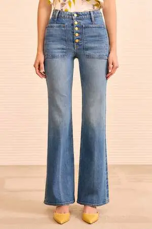 Ulla Johnson The Lou Stretch Jeans - Danube