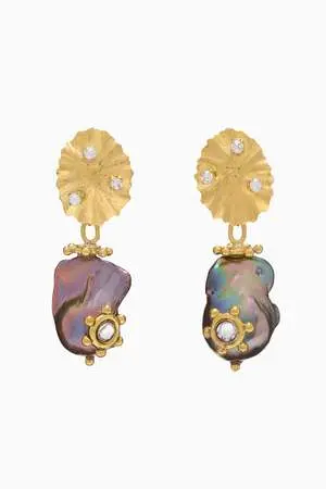 Ulla Johnson Pearl Dangle Earring - Oyster