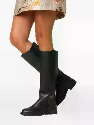 MEXX Logo Plaque Knee-high Boots