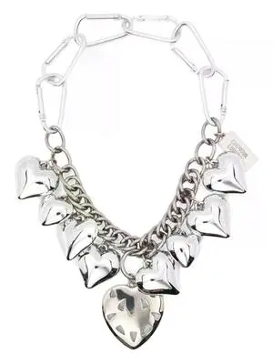 CHOPOVA LOWENA Heart-charm Chain Necklace - Silver