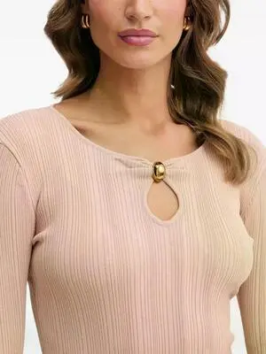 Guess Keyhole Ribbed Top