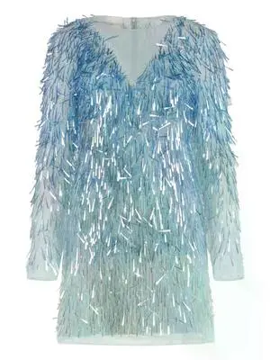Blue Sequin Mini Dresses