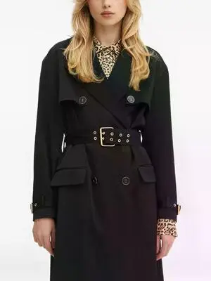 MARCIANO Belted Button Coat - Black