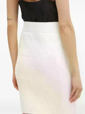 MARCIANO Embossed Mini Skirt With Button Detail