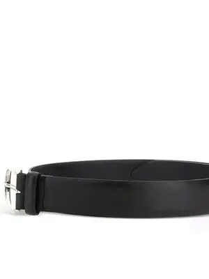 ORTIGNI Round Buckle Leather Belt