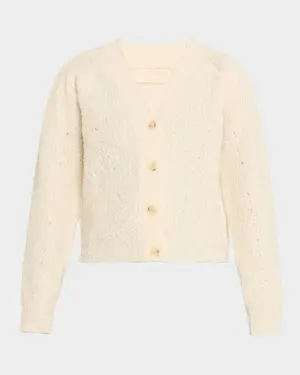 Ulla Johnson Kira Alpaca Wool Cardigan - Cowrie
