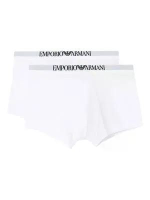 Emporio Armani Logo Boxers - White