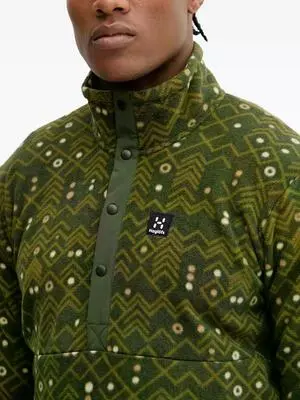 HAGLOFS Patterned Button-down Sweatshirt