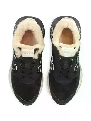 Premiata Lauryn Fur Logo Trainers