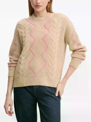 From Future Cable-knit Embroidered Sweater