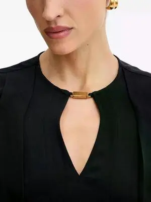 MARCIANO Keyhole Pleated Top
