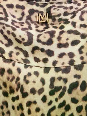 MARCIANO Leopard-print Blouse With Bow