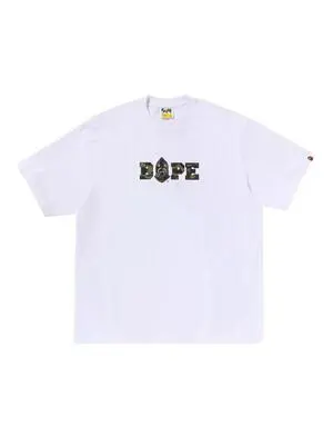 A BATHING APE Camouflage-print T-shirt - White