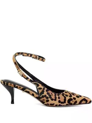 MARCIANO Ankle-strap Leopard Pumps
