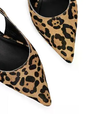 MARCIANO Ankle-strap Leopard Pumps