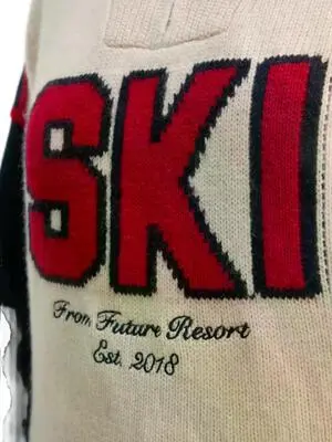 From Future Ski Graphic Zip-up Sweater