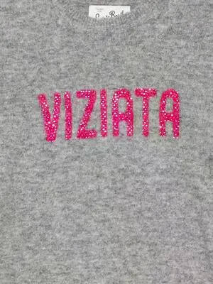 MC2 SAINT BARTH Embellished Crew Neck Sweater