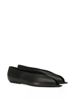 SERGIO ROSSI Open-toe Ballet Flats
