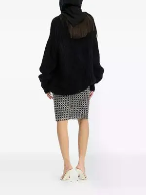 ROTATE BY BIRGER CHRISTENSEN Beaded-embellishment Midi Skirt