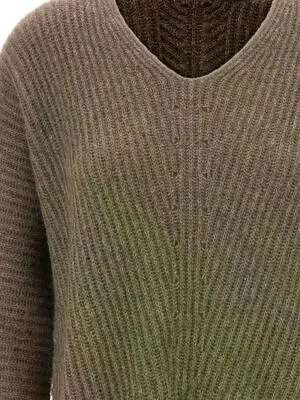 Hemisphere V-neck Long Sleeve Pullover Sweater
