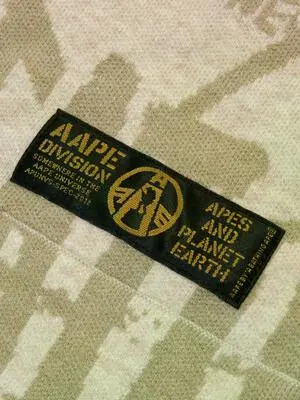 AAPE BY *A BATHING APE Graphic Print Zip-up Hoodie