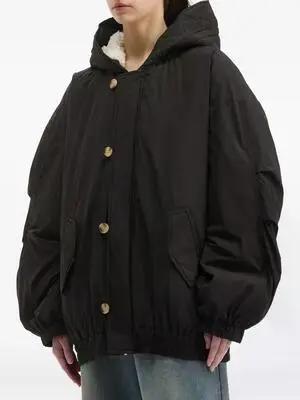 TOUT A COUP Button-fastening Hooded Jacket