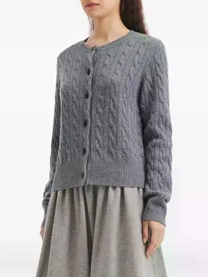 B+AB Cable-knit Buttoned Cardigan