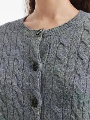 B+AB Cable-knit Buttoned Cardigan