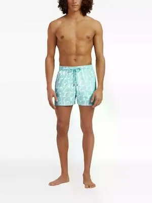 Vilebrequin Seashells-pattern Swim Shorts - Blue