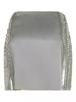 Alberta Ferretti Beaded-embellishment Mini Skirt