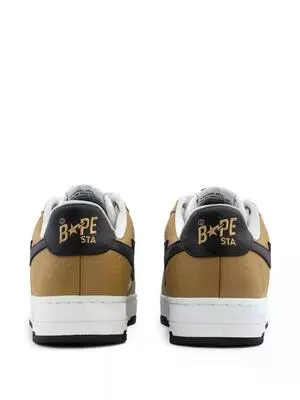 A BATHING APE Sta #3 M2 Leather Sneakers - Brown